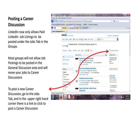 Where is the link to posting a Free Job Posting on LinkedIn? | PPTX
