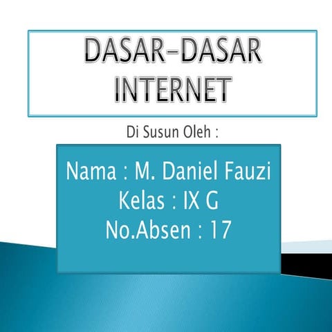 Dasar-Dasar Internet | PPT