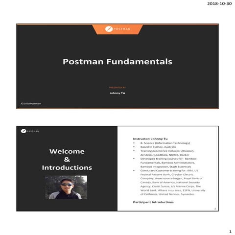 Postman Webinar: Postman 101
