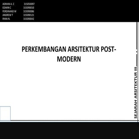 Post modern | PPTX