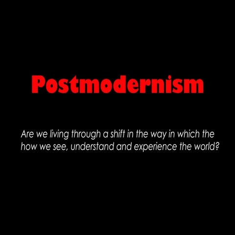 Postmodernism | PPT