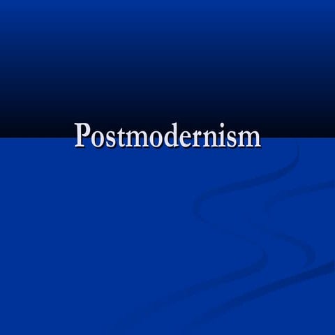 Postmodernism | PPT
