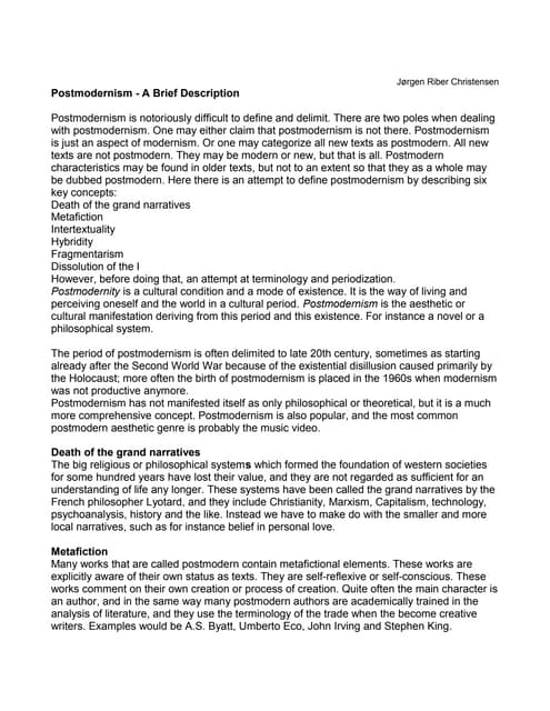 Parody and pastiche - Postmodernism | PPT