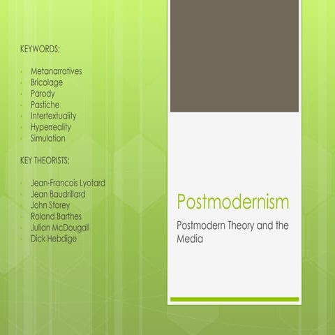 Postmodernism | PPTX