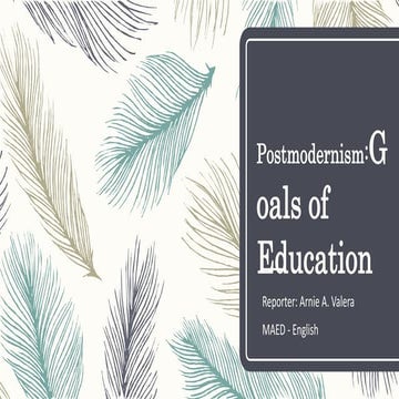 Postmodernism in Education | PPTX