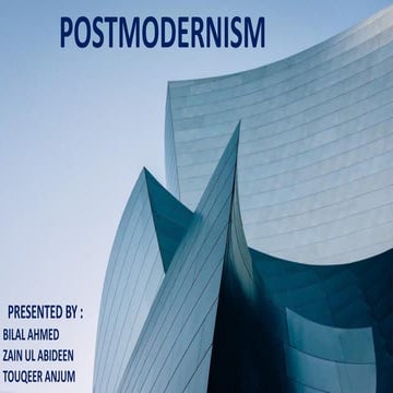 POSTMODERNISM.ARCHITECTURE CONTENT FOR STUDENTS | PDF
