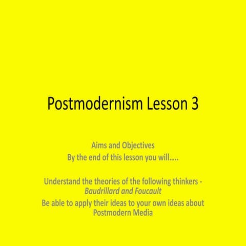 The history of postmodernism | PPTX