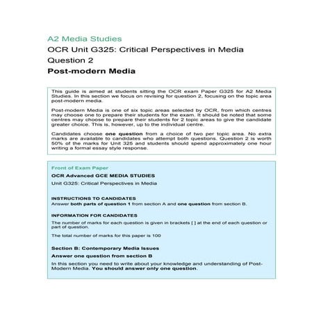 Postmodern media | PDF