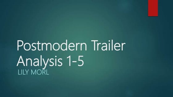 Short film analysis | PDF