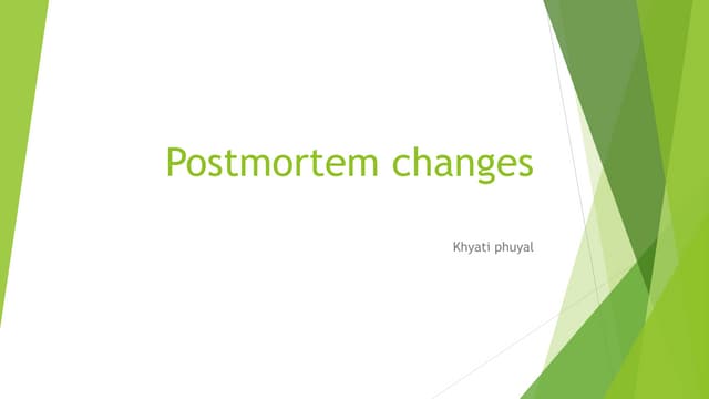 Rigor mortis ppt | PPTX