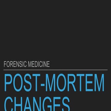 Postmortem changes .pptx