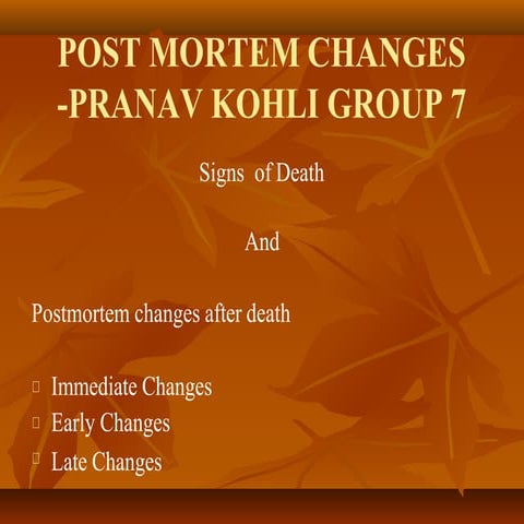 Forensic medicene,putrefaction | PPTX