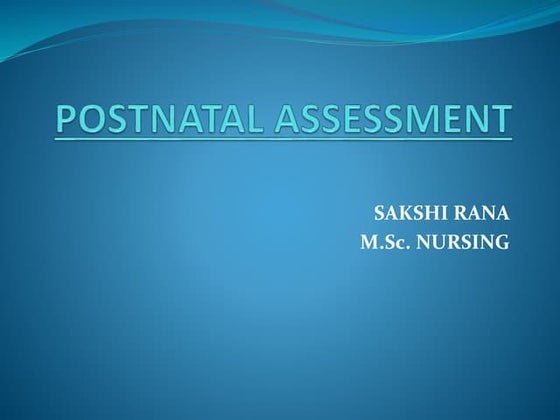 Post natal care | PPTX