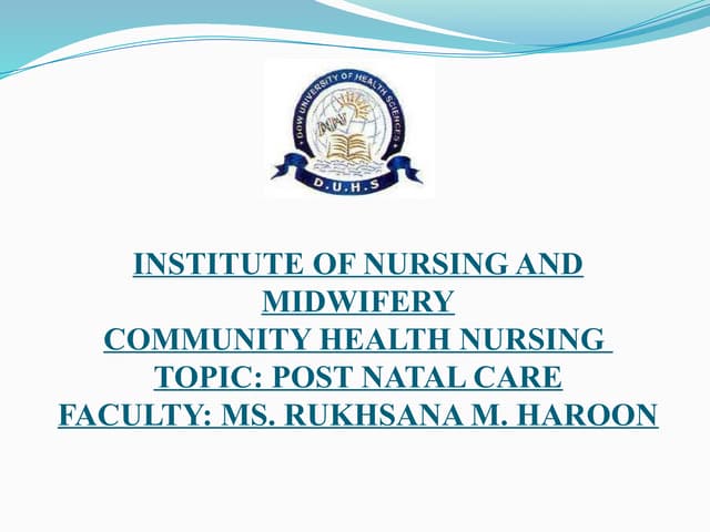 Postnatal Care Final Pptpptxbbbnnnnnnnn Ppt