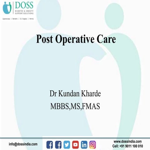 Post Operative Care | PPTX