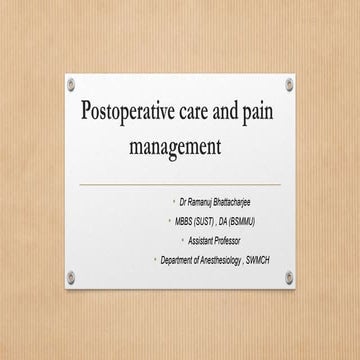 postoperative care final .pptx what as it | PPT