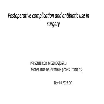 Postoperative complication most commonly happens in hospitalized ...