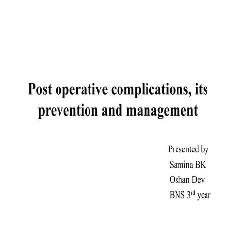 post operative complications MEDICAL.pptx