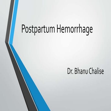 Postpartum hemorrhage | PPT