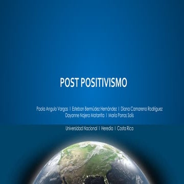 Postpositivismo | PDF
