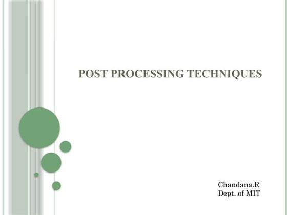 Post processing of computed tomography | PPT