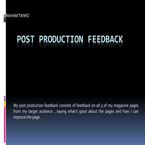 Magazine Feedback Questionnaire | DOCX
