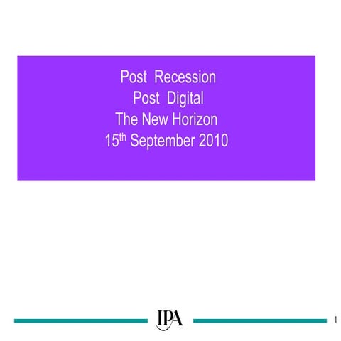 IPA Social Media Report | PPT