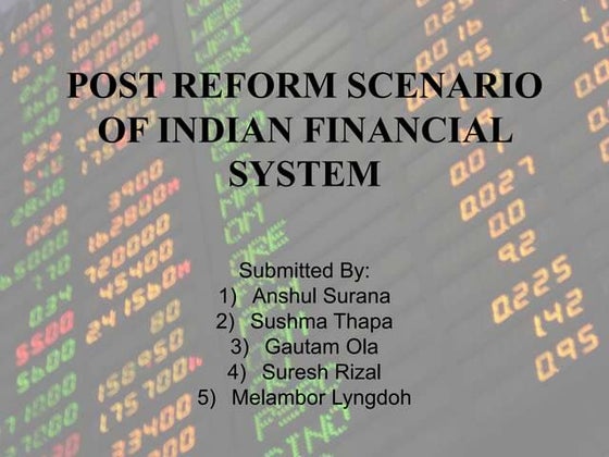 Financial system of india | PPT