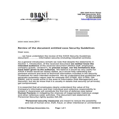 Review ICS Guidelines | PDF