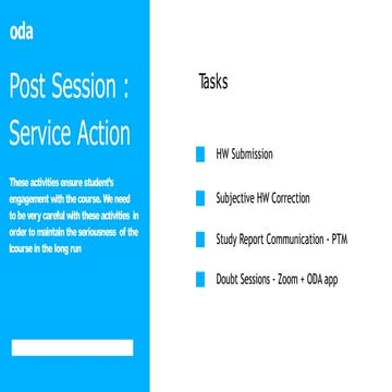 Post Session - service action Latest.pptx