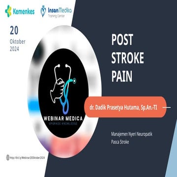 Post Stroke Pain_dr.Dadik,Sp.An-TI webinar | PPTX