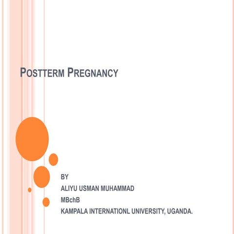 Postterm pregnancy | PPTX