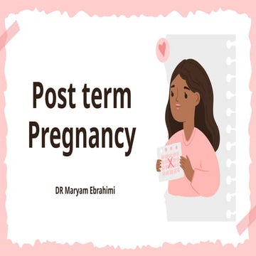 Post term pregnancy presentation for doctors | PPTX