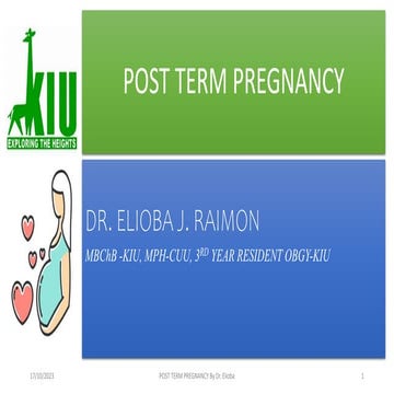 POST TERM PREGNANCY By Dr. Elioba.pptx