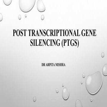POST TRANSCRIPTIONAL GENE SILENCING-AN INTRODUCTION.pptx