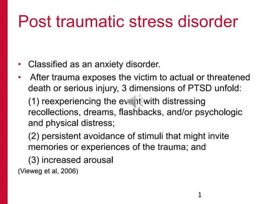 Post-Traumatic Stress Disorder: New and Alternative Treatment Methods ...