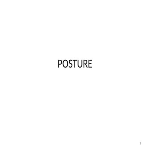Posture analysis | PPTX