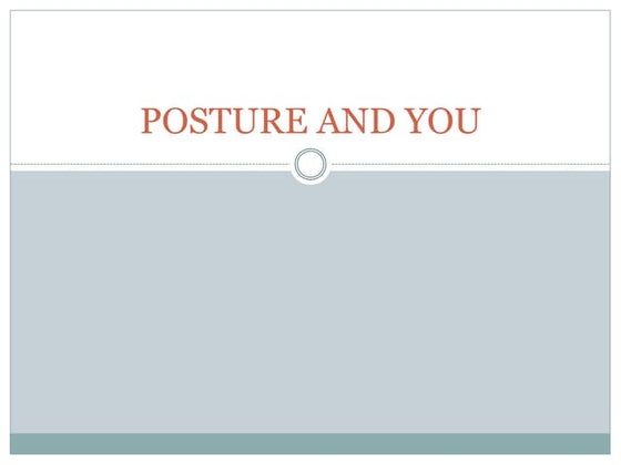 Lesson Plan On Good Posture Pdf