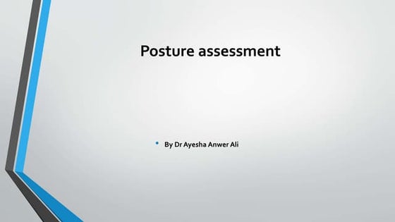Good Posture and Bad posture | PPT