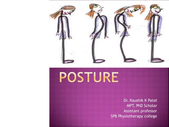 Posture | PPTX | Physical Therapy | Wellness