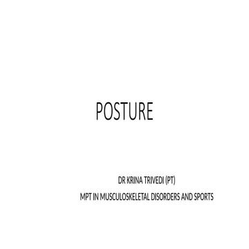 POSTURE KRINA Exercise Therapy Bpt .pptx