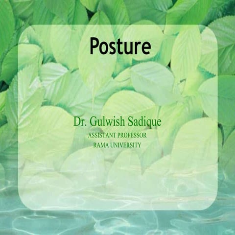Posture analysis | PPTX
