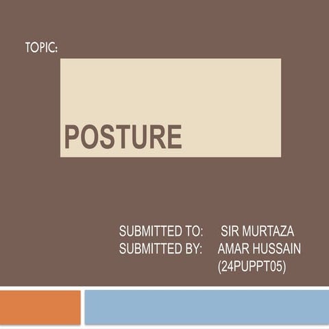 posture presentation by Amar Hussain pptx | PPT