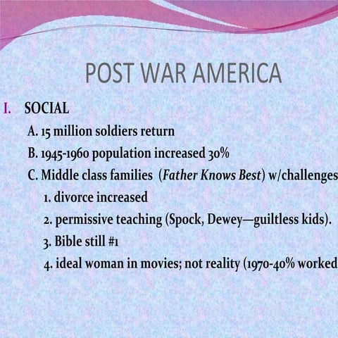 Post war power point | PPT | Christianity | Religion & Spirituality