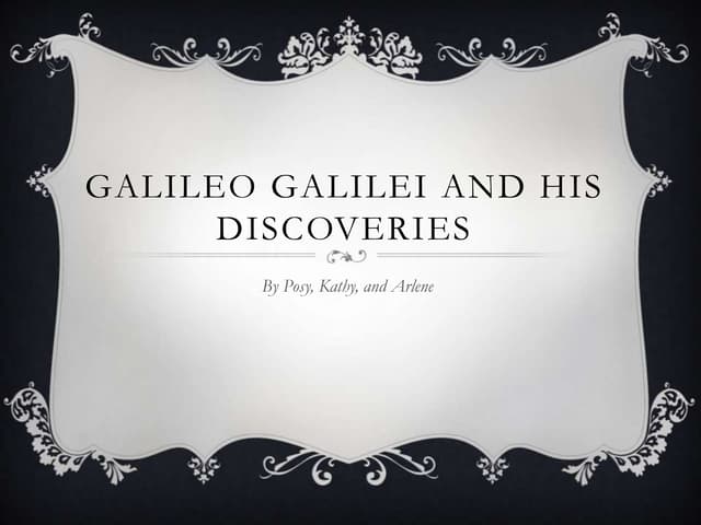 Galileo galilei | PPTX
