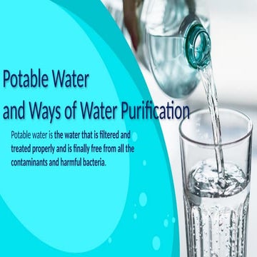 Potable Water and how to clean water .pptx