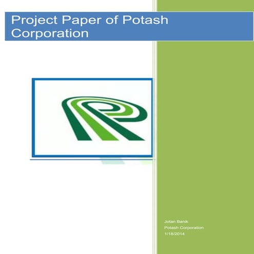 Potash corporation of saskatchewan | DOCX
