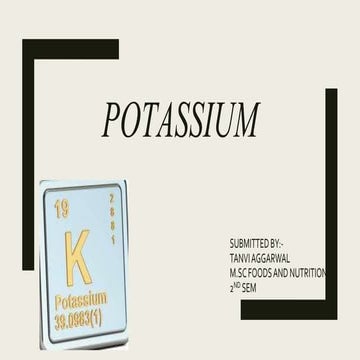 Potassium | PPTX