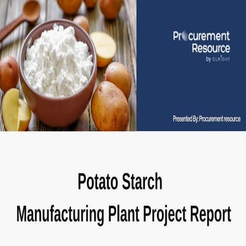 Potato Starch Manufacturing Plant Project Report | PDF