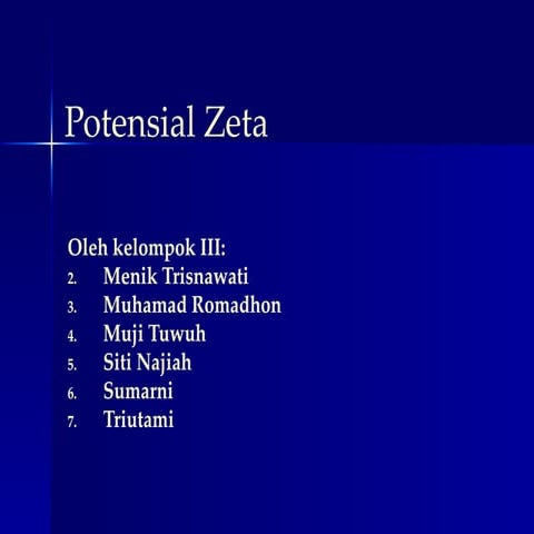 Potensial zeta | PPT